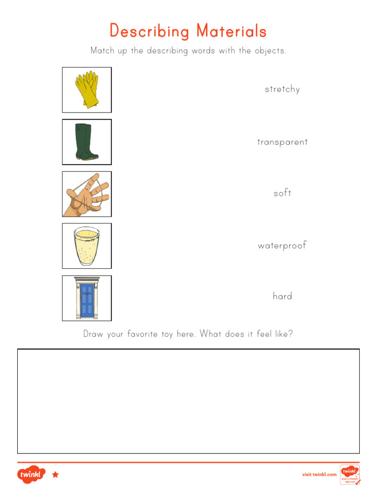 Describing Materials Activity 1 3 | PDF