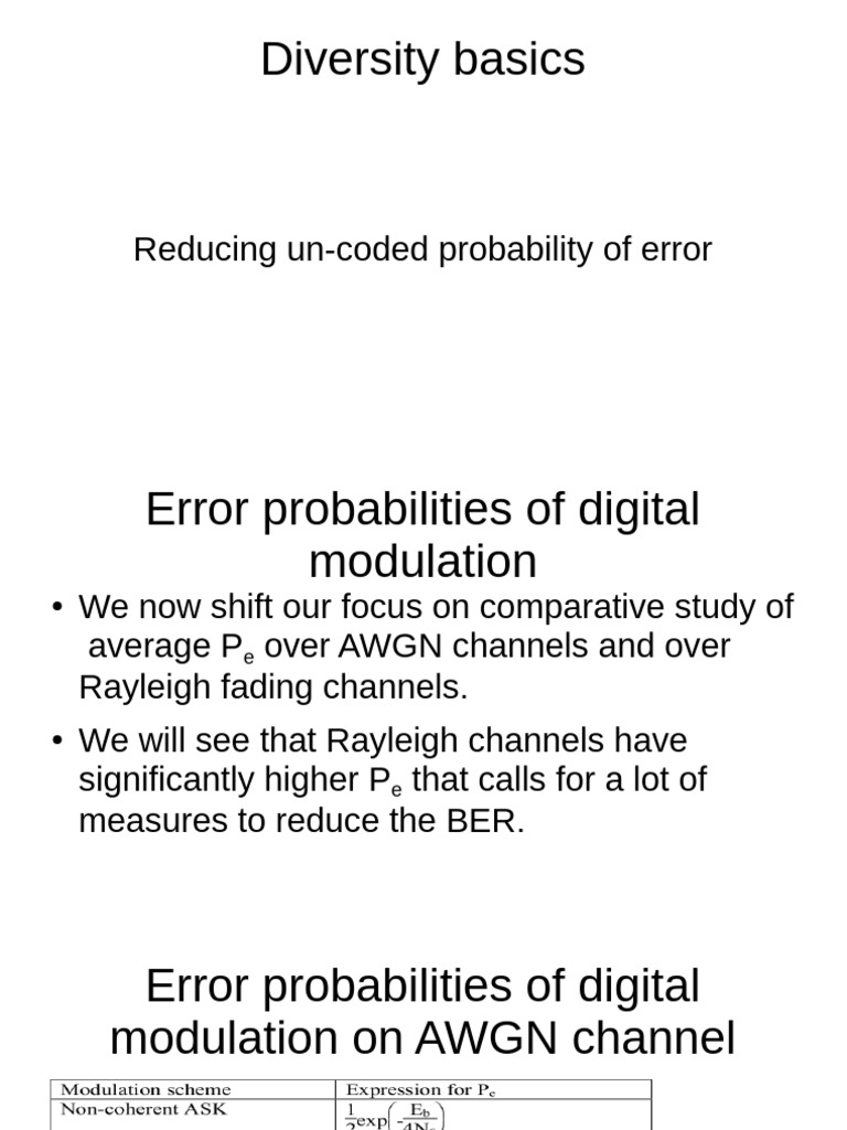 ECL 439 WCOM e Diversity | PDF | Mimo | Antenna (Radio)