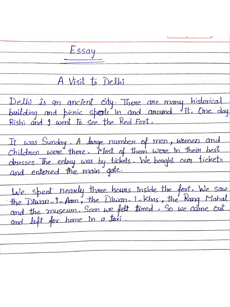 English Grammar Essay Class 5th | PDF