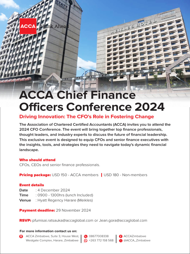 ACCA CFO Conference 2024 Overview | PDF