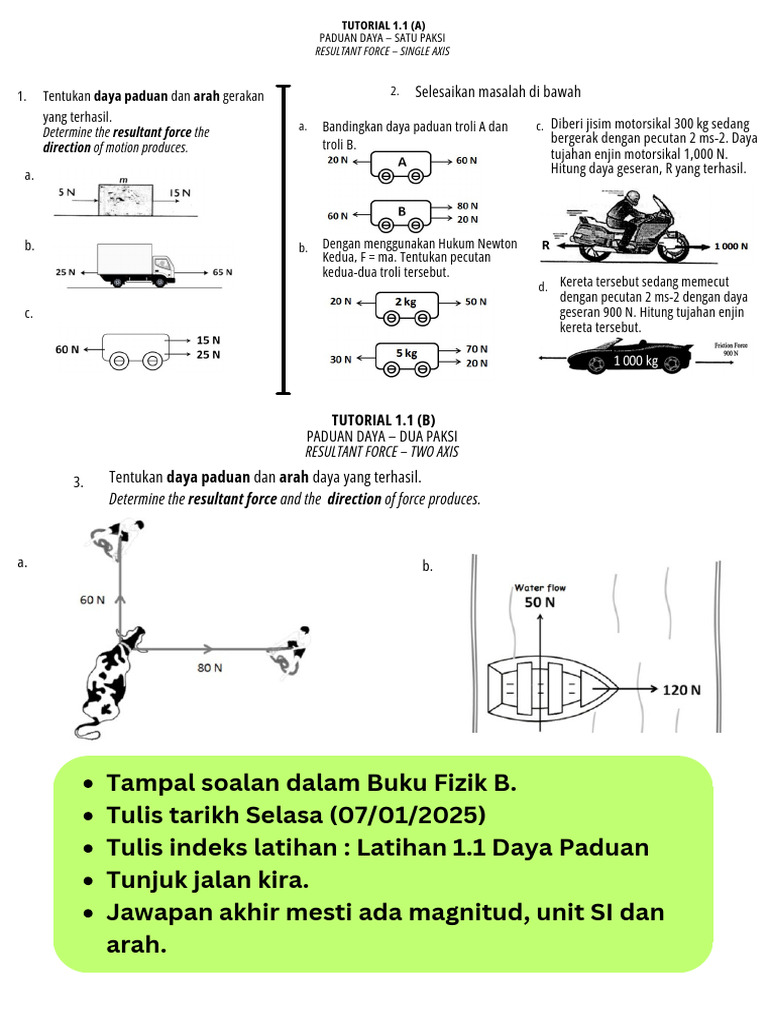 Tutorial Daya Paduan Fisika | PDF