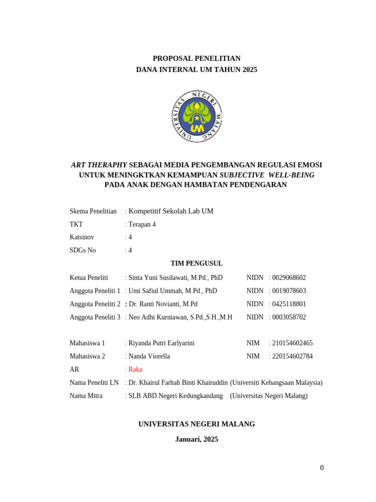 Proposal Penelitian 2025 | PDF