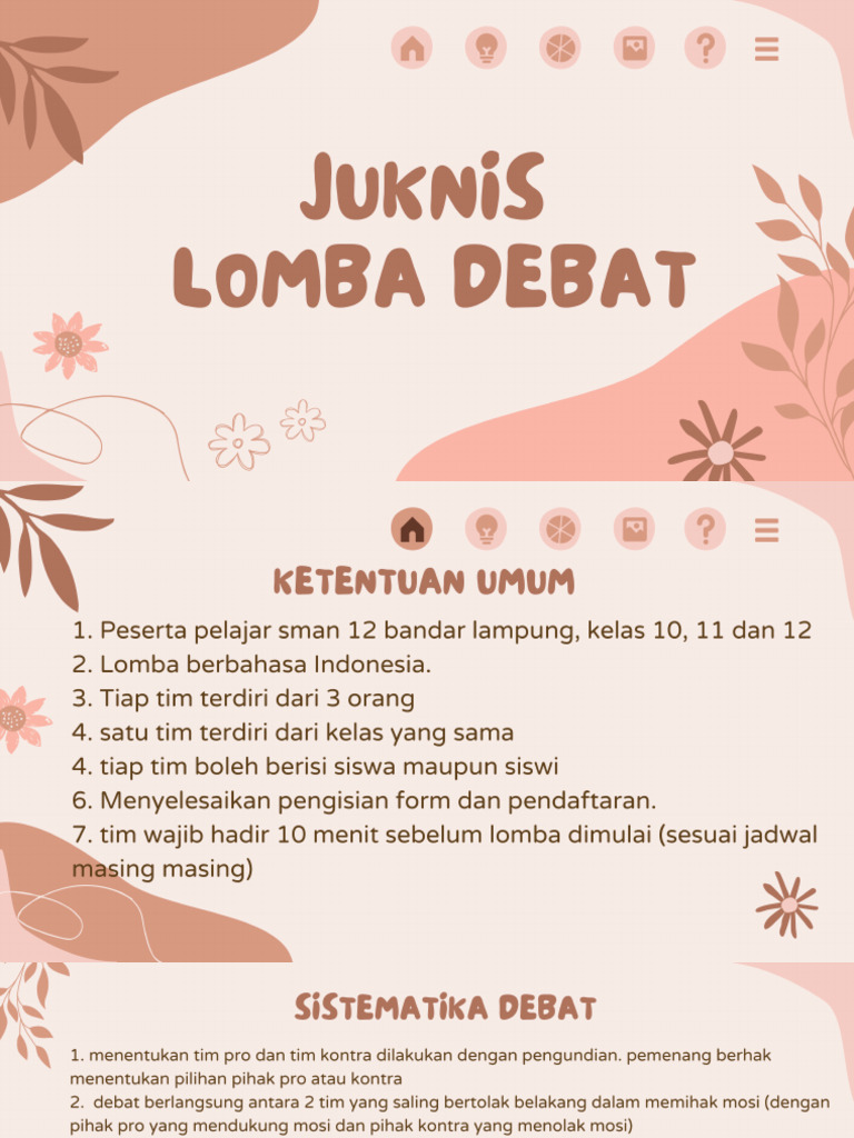 Juknis Lomba Debat | PDF