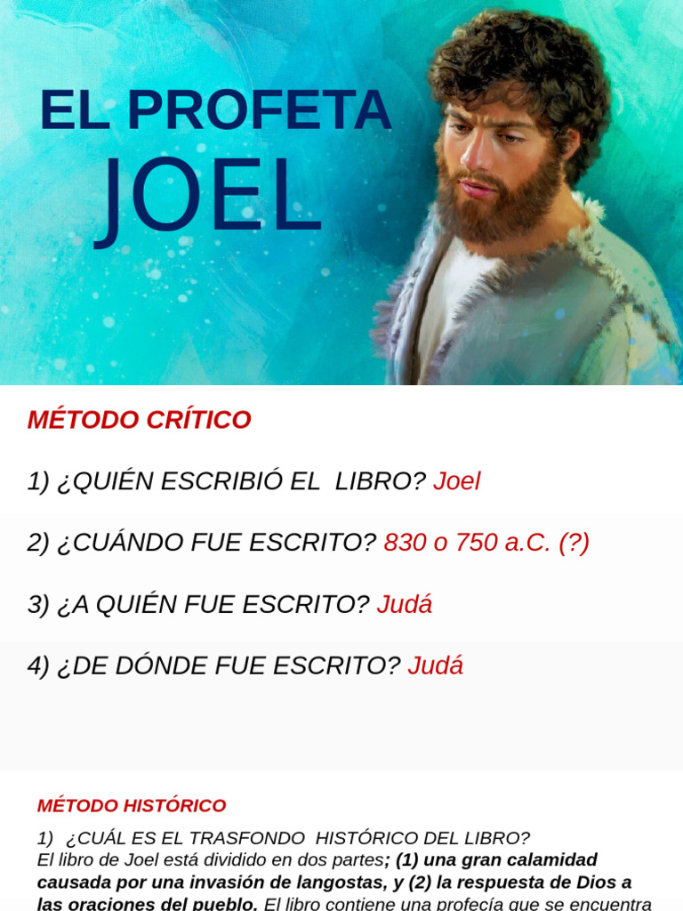 2 Profeta Joel N | PDF | Creencia religiosa y doctrina