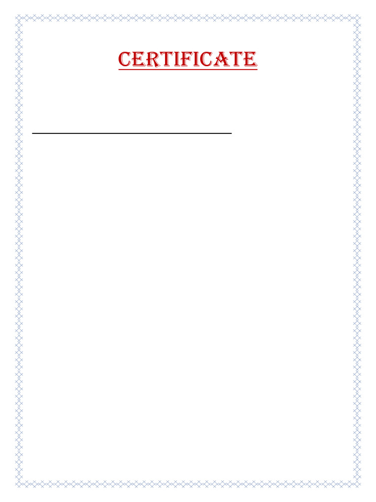 Project Certificate | PDF