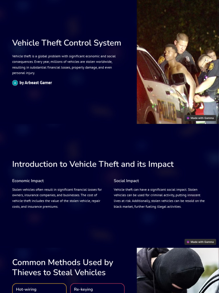 Vehicle Theft Prevention Strategies | PDF | Theft | Computing