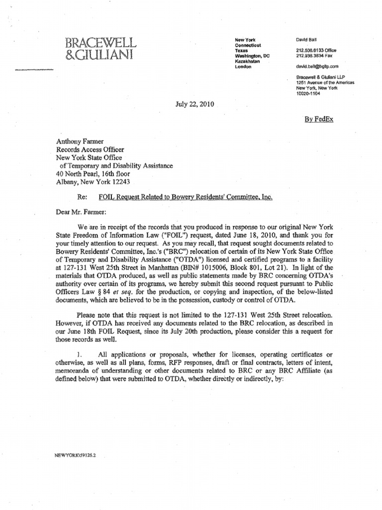 Otda Foil Request 2 | PDF | Government | Justice