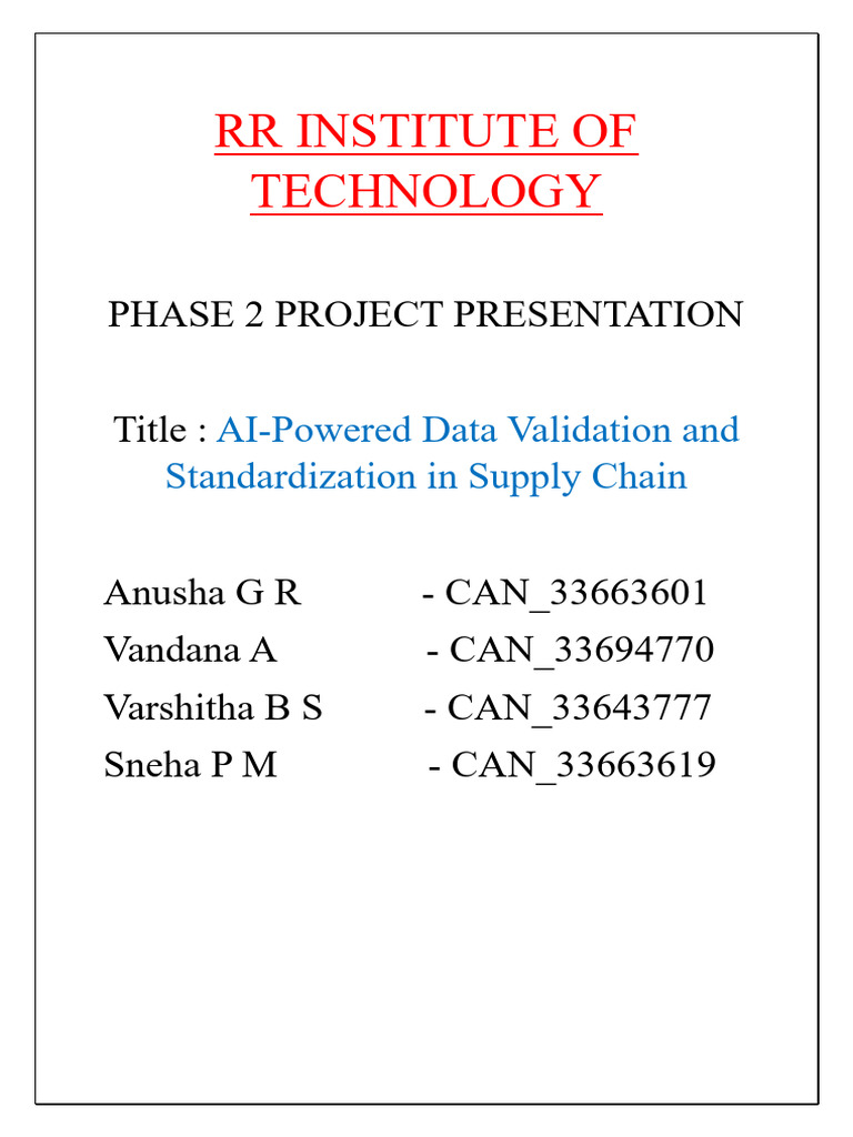 IBM PHASE2 | PDF | Supply Chain | Artificial Intelligence