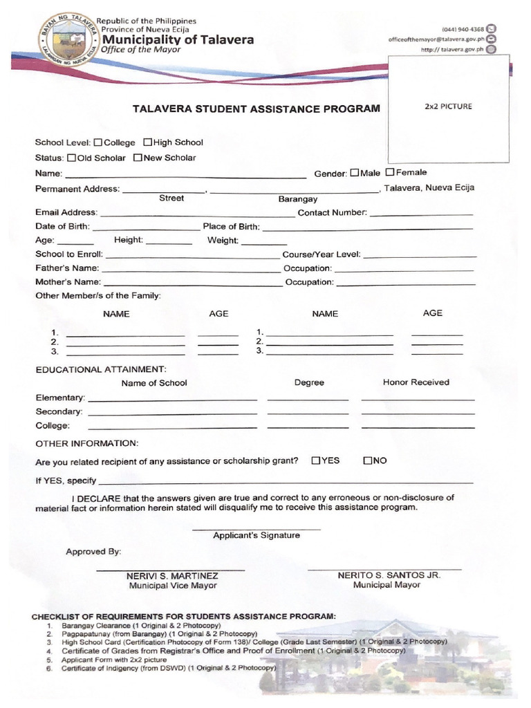 Scholar Form | PDF