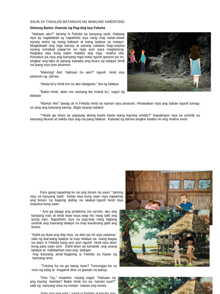 SALIN SA TAGALOG-BATANGAS NG GINTONG BAPOR | PDF