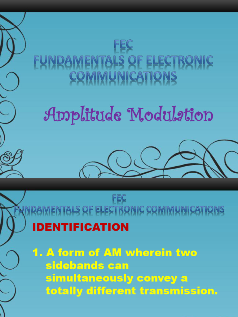 Sample Questions AM FM | PDF | Frequency Modulation | Modulation