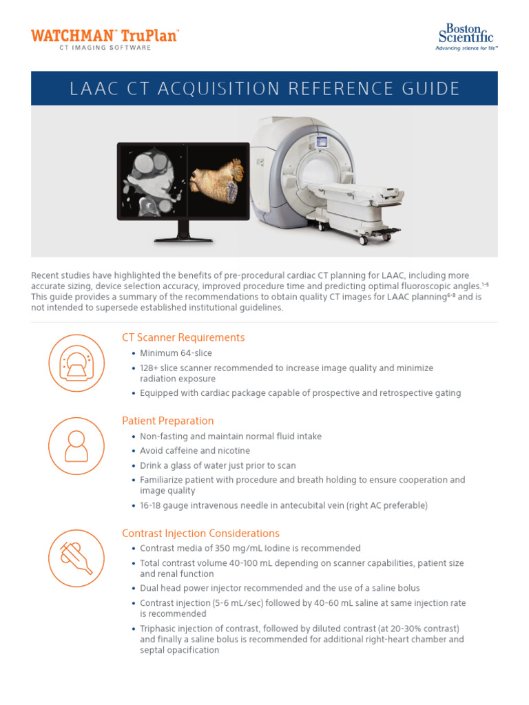 WATCHMAN TruPlan Acquisition Guide | PDF | Ct Scan | Clinical Medicine