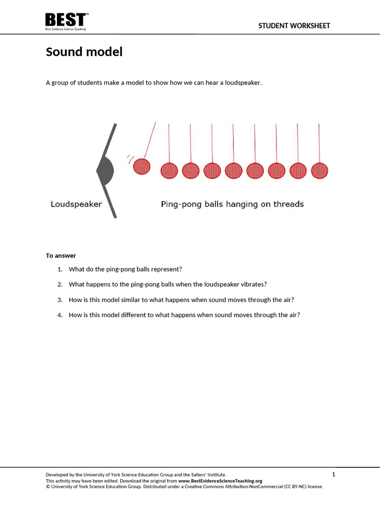 BEST - PSL - 1 - 1 - Response - Sound Model | PDF | Sound | Cognitive ...