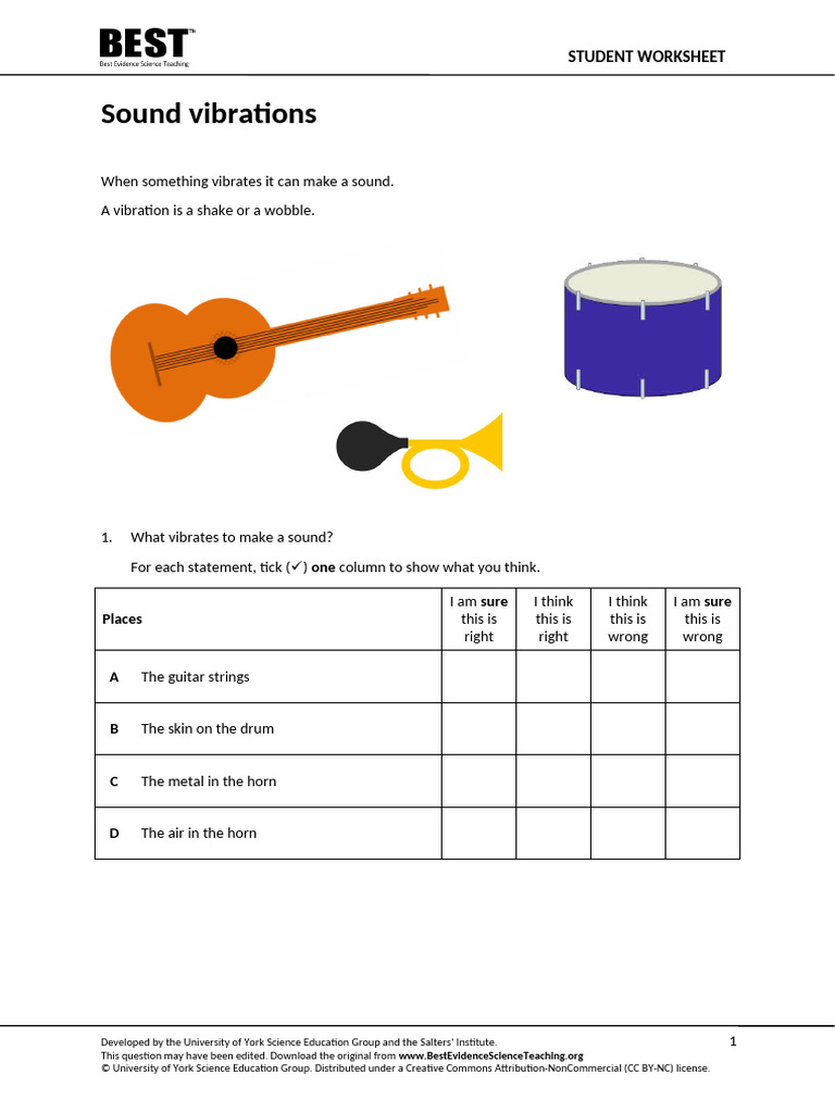 Sound Vibrations for Students | PDF | Sound