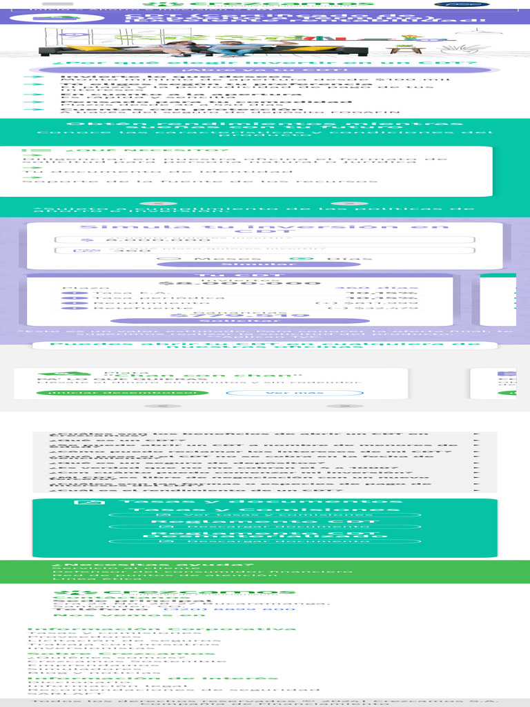 CDT (Certificado de Depósito A Término), ¡Excelente Rentabilidad! | PDF ...
