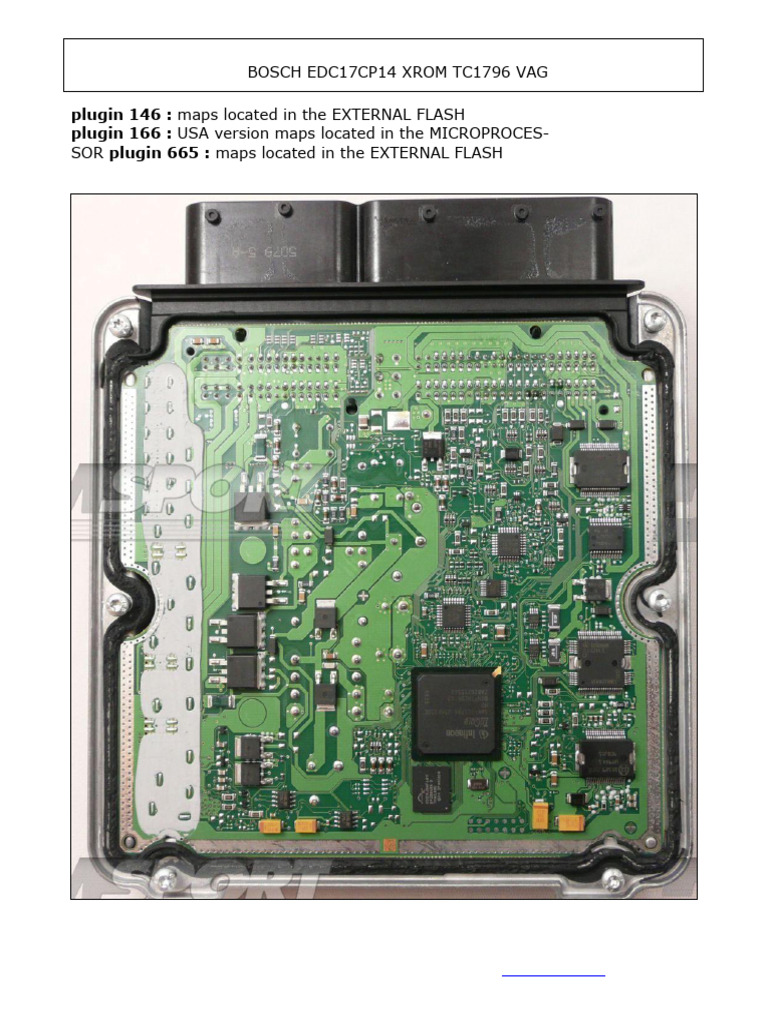 Bosch Edc17cp14 Xrom TC1796 Vag | PDF