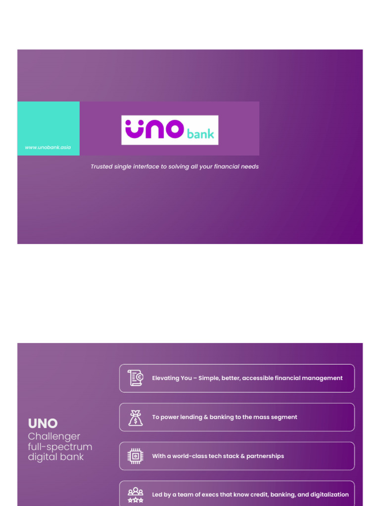Uno Bank | PDF | Loans | Banks