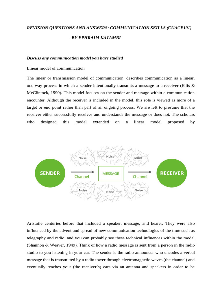 Comm_skills_que_and_ans | PDF | Communication | Critical Thinking