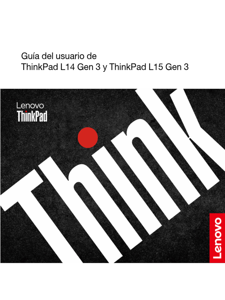 Guía Del Usuario de Thinkpad L14 Gen 3 Y Thinkpad L15 Gen 3 | PDF | USB ...