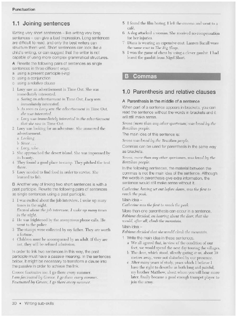 Punctuation - Commas | PDF