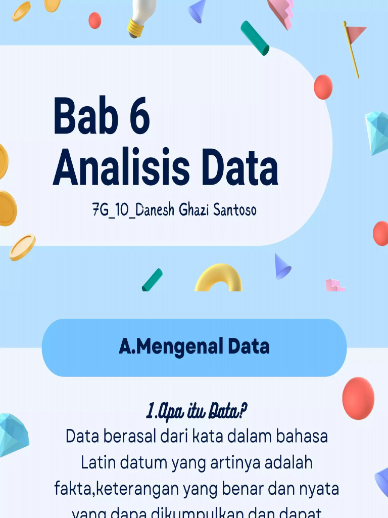 Bab 6 Analisis Data KLS 8 | PDF