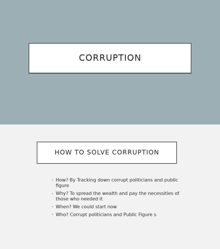Corruption | PDF