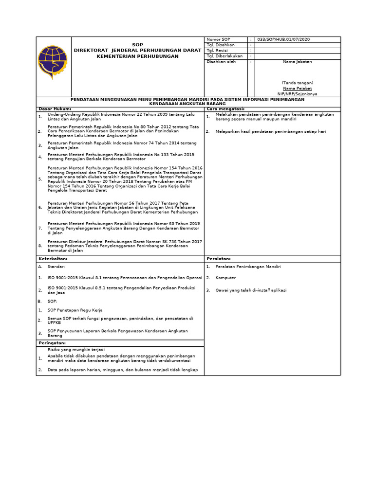 UPPKB 33. SOP Pendataan Menggunakan Menu Penimbangan Mandiri Pada SI ...