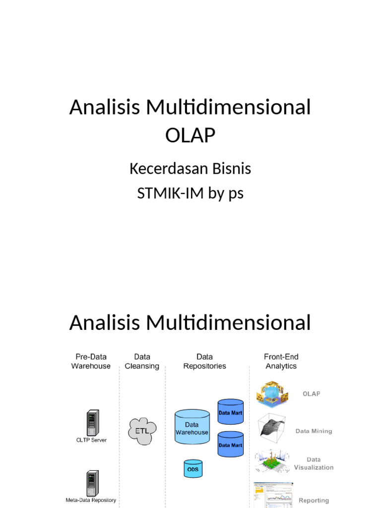 Modul 5 - Analisis Multidimensi (OLAP, ROLAP Dan MOLAP) | PDF