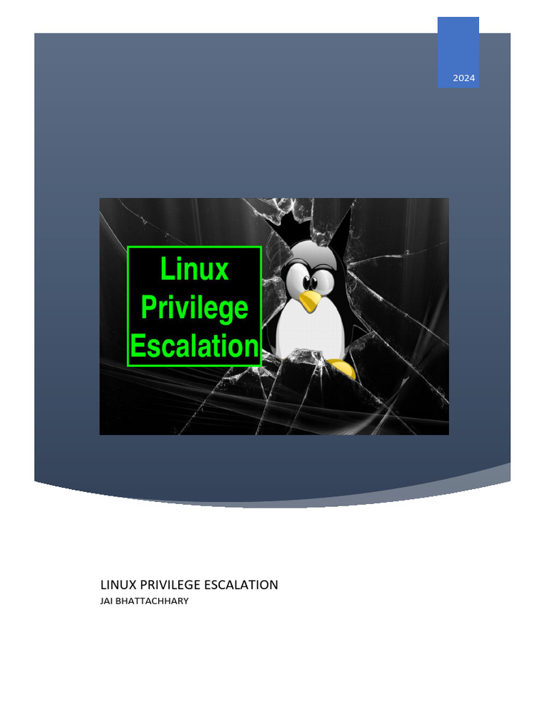 Linux Privilege Escalation | PDF | Sudo | Computer File