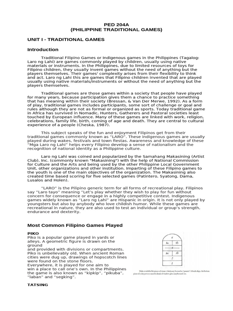 Traditional Filipino Games or Indigenous Games in The Philippines ...