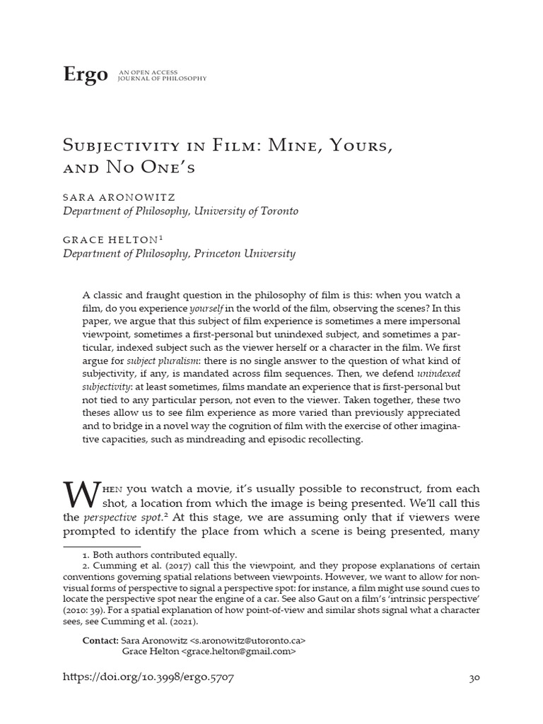 Ergo 5707 Aronowitz | PDF | Experience | Narrative