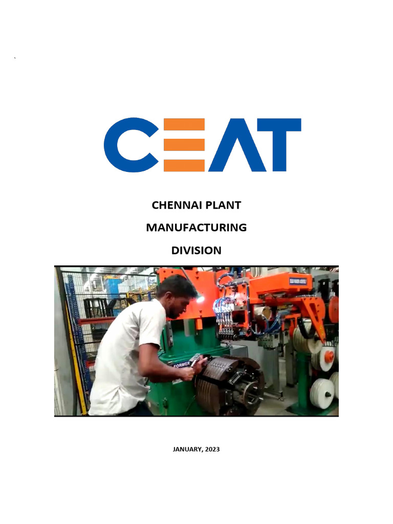 Ceat - Chennai Plant Manufacturing Division - KPP - 20.3.23 | PDF | Human Factors And Ergonomics