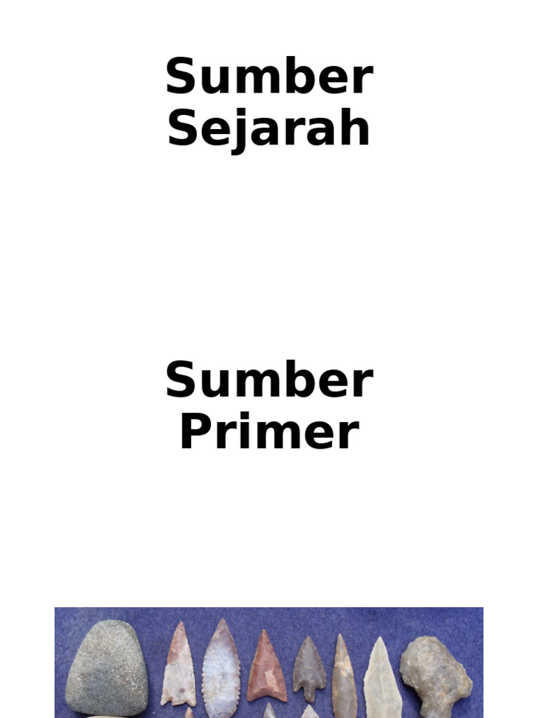F1 Sej Bab 1-Sumber Sejarah | PDF