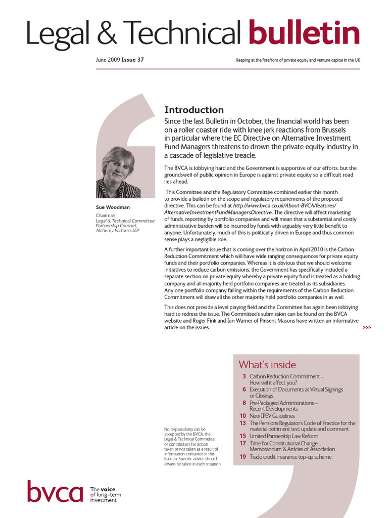 Legal & Technical Bulletin June 09 | PDF | Business Law | Business