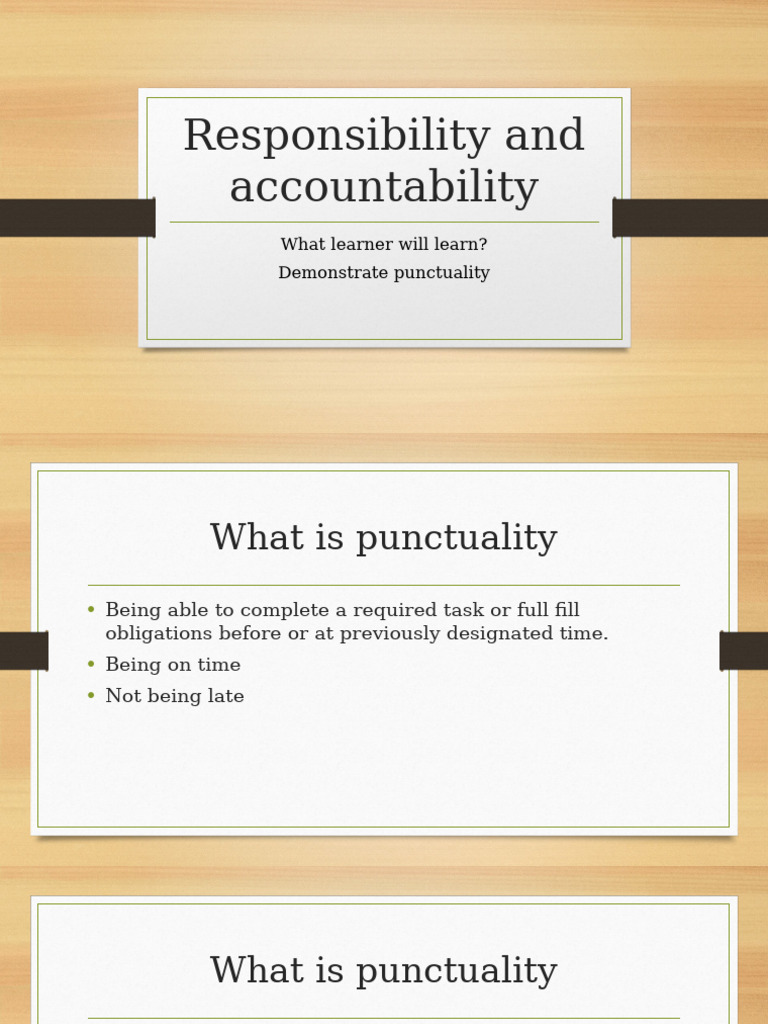 Responsibility and Accountability | PDF