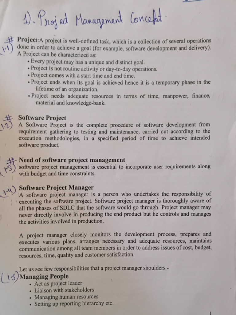Software project management (1) | PDF