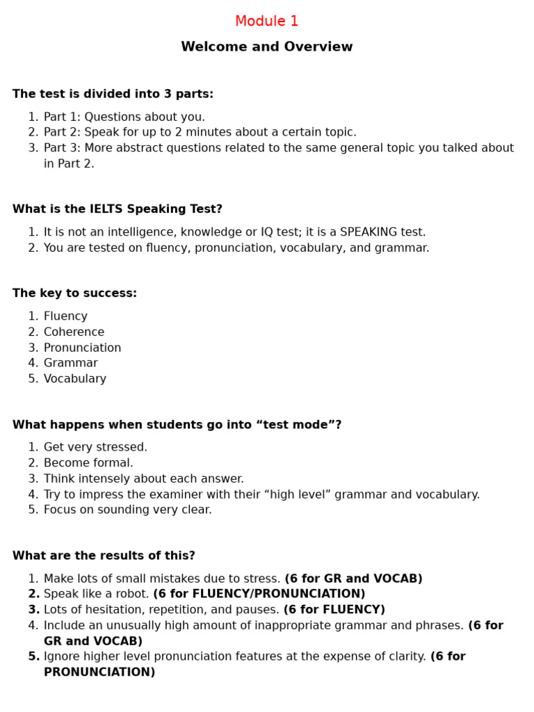 Ielts Speaking (for Self-study) | PDF | Stress (Linguistics) | Idiom
