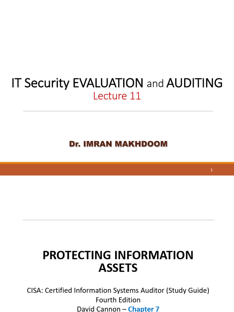 IT Sec E&A-Lecture 11_Students_Ver | PDF | Fingerprint | Computer Access Control