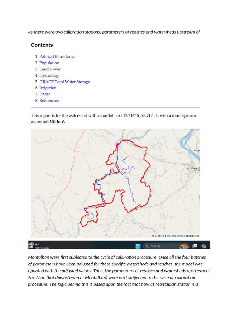 Calibration Process for Watershed Models | PDF