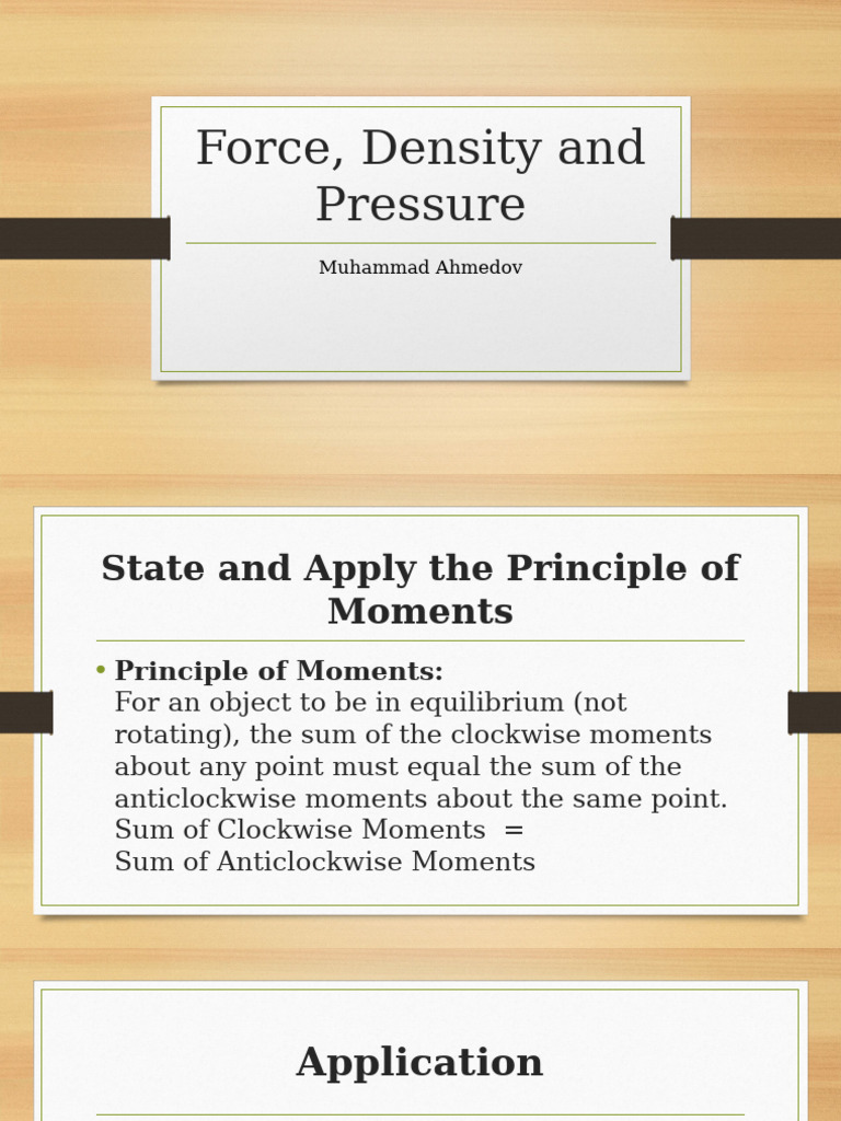 Principles of Moments and Torque Explained | PDF
