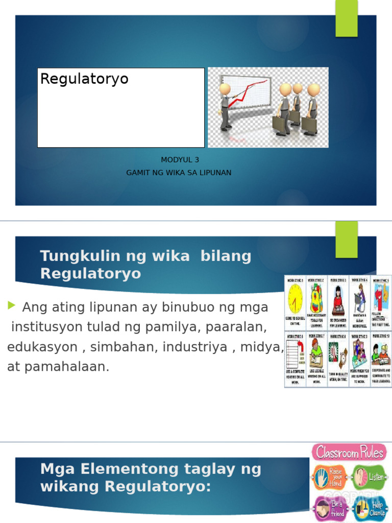 Tungkulin NG Wikang Regulatoryo | PDF