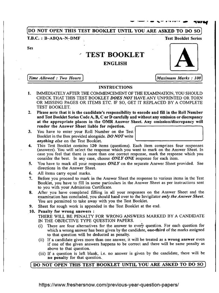 AIIMS Delhi English Old Paper | PDF