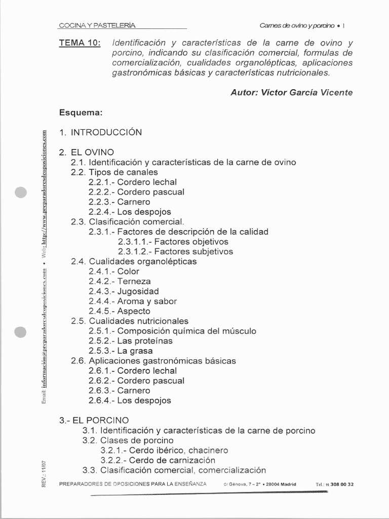 Tema 10 | PDF | Menudencias | Carne