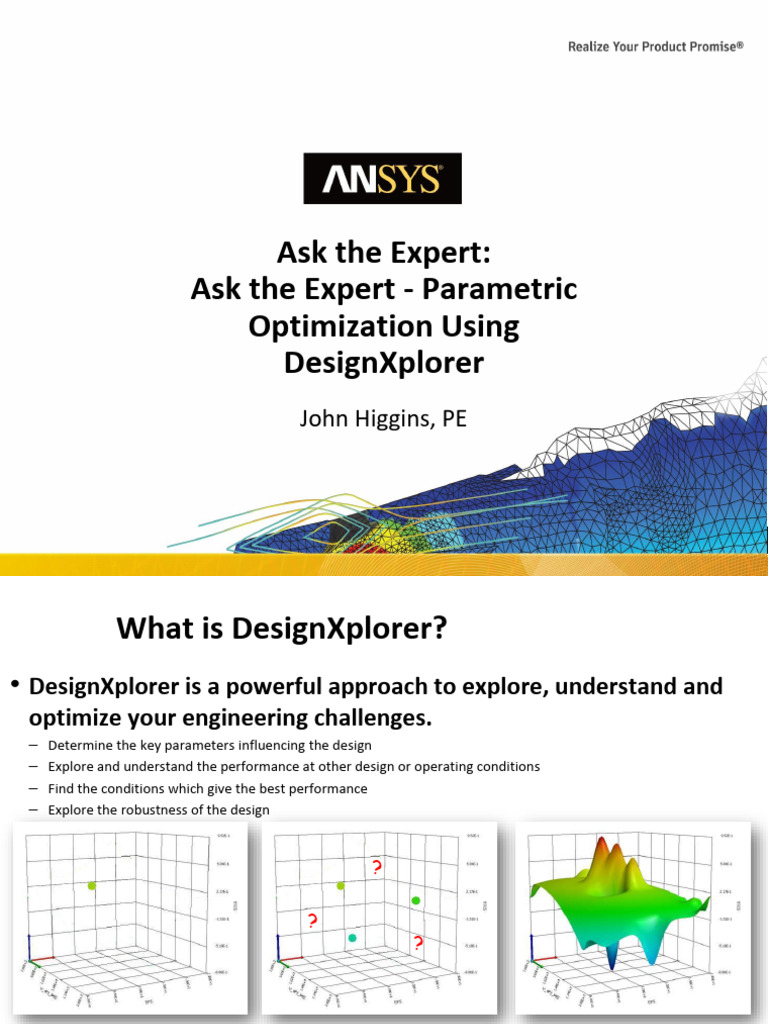 Parametric Optimization with DesignXplorer | PDF | Sensitivity Analysis ...