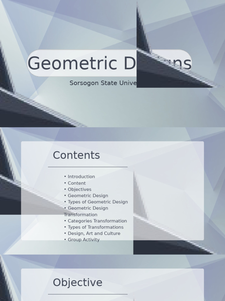 Geometric Design Principles and Applications | PDF | Triangle | Shape
