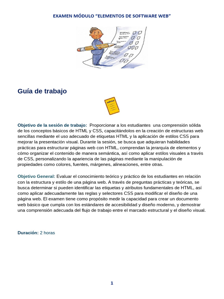Examen HTML | PDF | HTML | Ingeniería de software