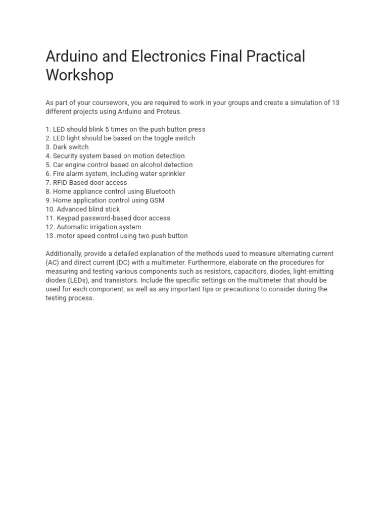 Final Practical Project | PDF