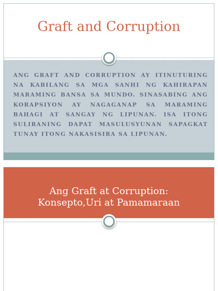 Graft and Corruption | PDF