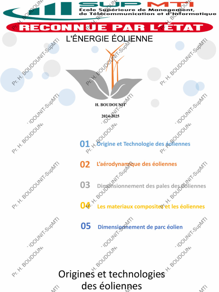 Enr Eolienne 3CITDER | PDF
