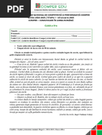 Subiect Comper Mate EtapaI 2023 2024 clasaIII | PDF